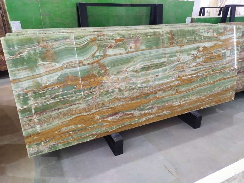 Bamboo Green Onyx Slabs - Delivery Stone