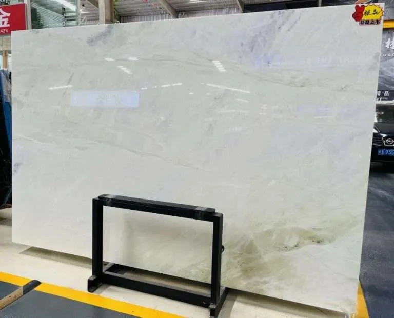 Celadon Greenish White Marble Slabs and Tiles - Delivery Stone
