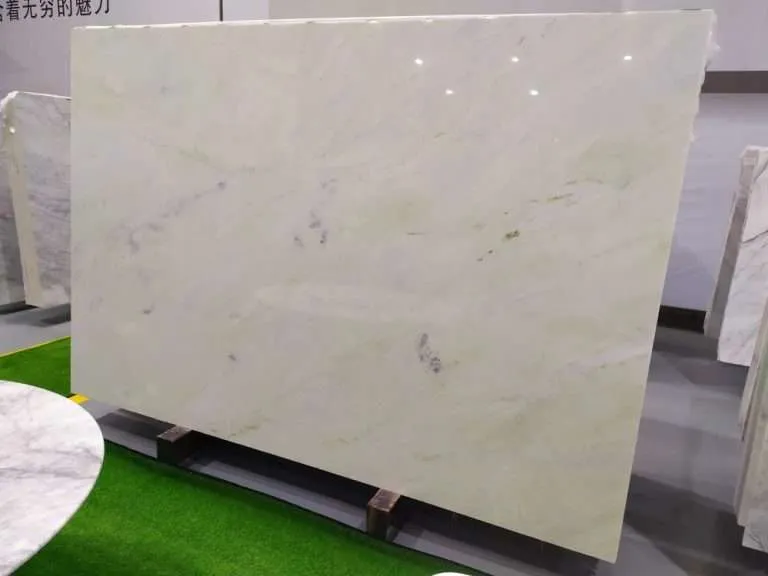 Celadon Greenish White Marble Slabs and Tiles - Delivery Stone